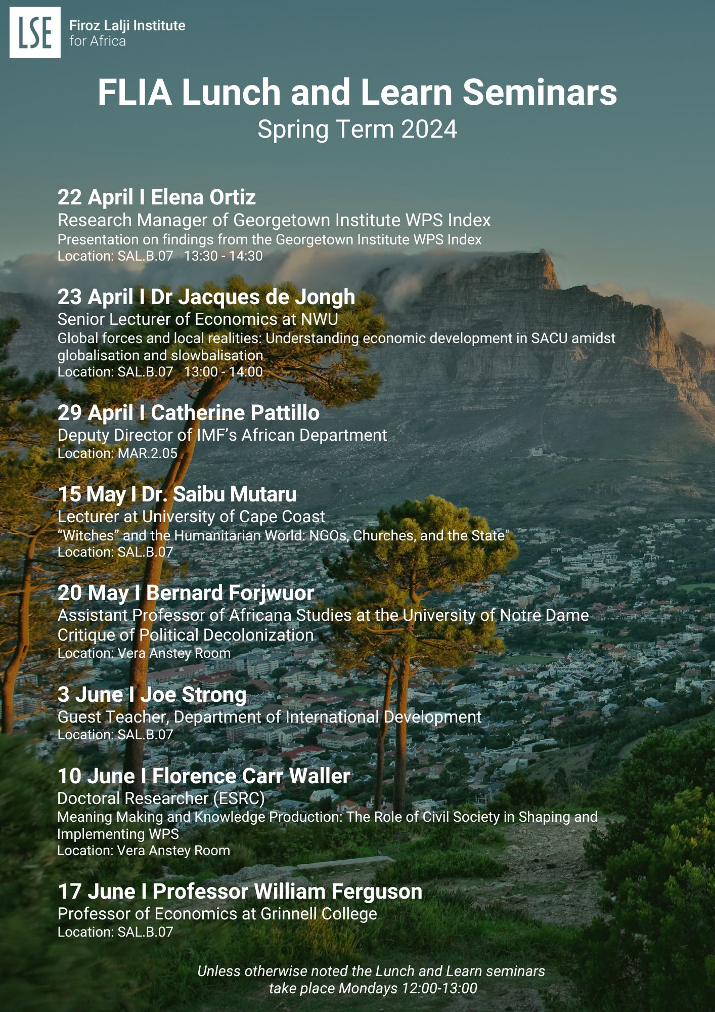 Lunch and Learn Seminars